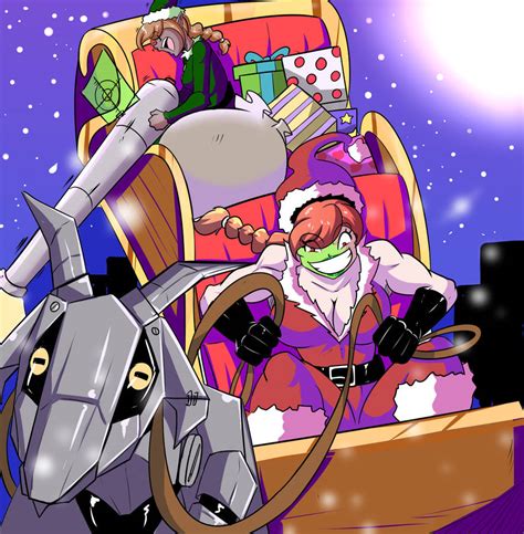 Greener Pastures Christmas One Goat Open Sleigh By Possessionmask1994
