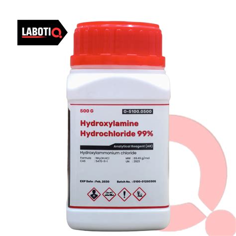 Hydroxylamine Hydrochloride 99 Ar 500gr Labotiq
