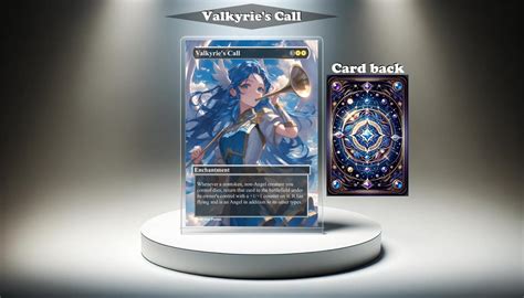 Valkyries Call Mtg Proxy Custom Card Full Art Edh Etsy