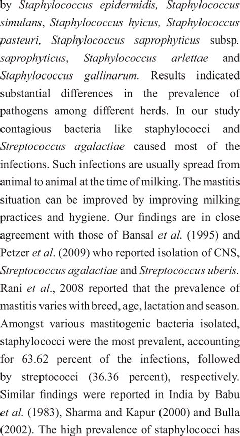 Staphylococcus Aureus And Staphylococcus Haemolyticus Were The Main Download Scientific Diagram