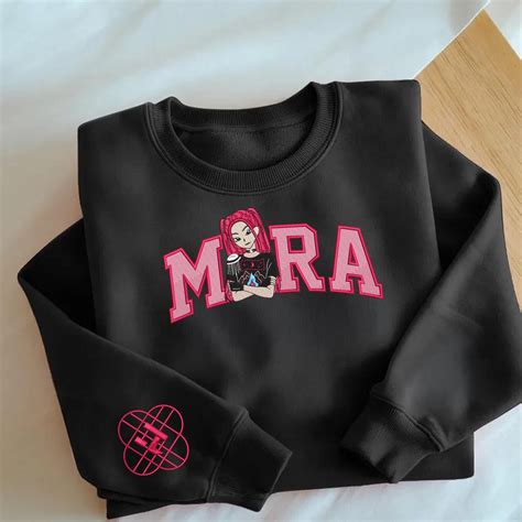 Mira Huntrix Kpop Band Embroidered Sweatshirtdemon Hunter Merch Kpop