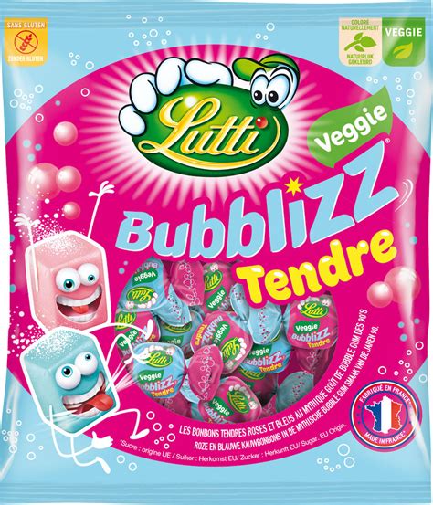 Lutti Bubblizz Tendre Veggie Bonbons Bubble Gum Geschmack Das Süßigkeiten