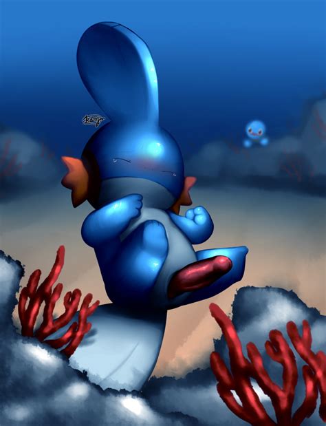 Rule 34 Closed Eyes Color Male Male Only Mudkip Nintendo Nude Penis