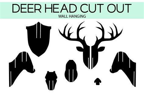 Deer Head Cut Out Wall Hanging Graphic By Thepassivecreator · Creative