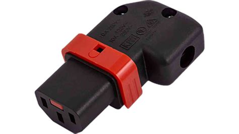 Il13 Rewireable Iec Lock U P Lszh Schaffner Iec Connector Rs