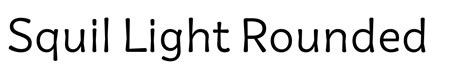 Squil Light Rounded Font Webfont And Desktop Myfonts