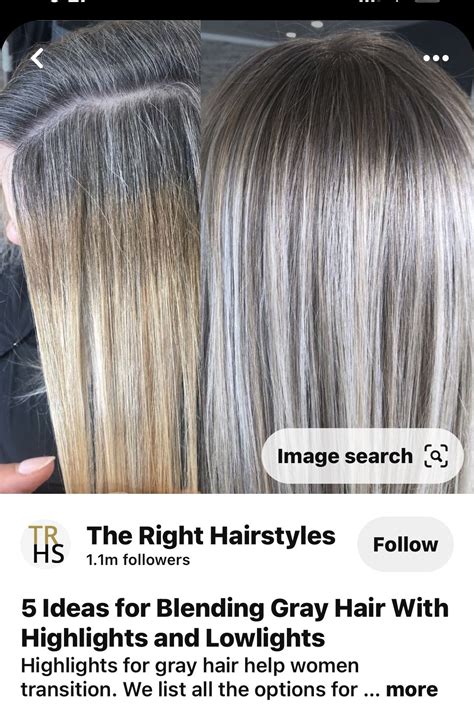 Pin By Lisa Stempf Hayes On Hair Grey Blonde Hair Blending Gray Hair