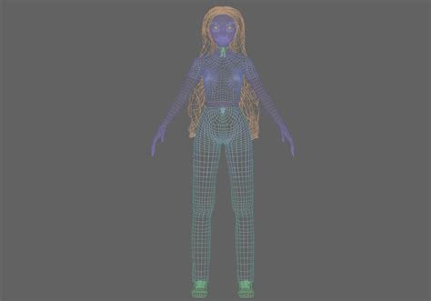 Basic Cute Girl V37576 3d Model By Nickianimations