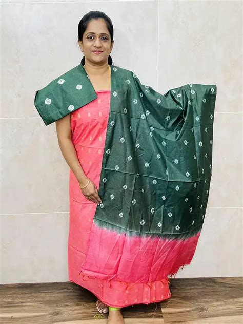 Unstitched Semi Tussar Top With Semi Tussar Dupatta