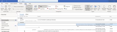 Outlook Inbox View Looks Weird How To Make It The Same As Sent