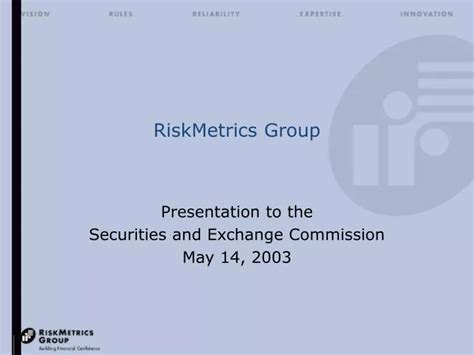 Ppt Riskmetrics Group Powerpoint Presentation Free Download Id1224838