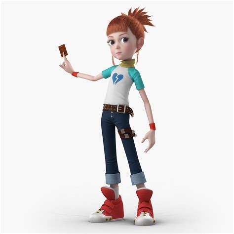 Top 138 Cartoon Girl Rigged 3d Model