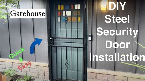 Diy How To Install A Steel Security Door Quick And Easy Installation