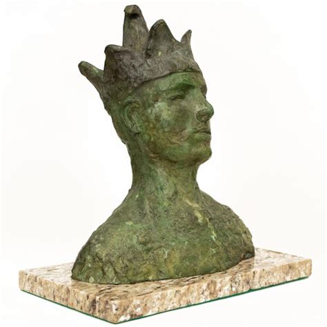 Mid 20th After Picasso Jester Bronze Bust Signed And Numbered 1730