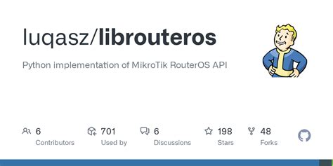Github Luqaszlibrouteros Python Implementation Of Mikrotik Routeros Api