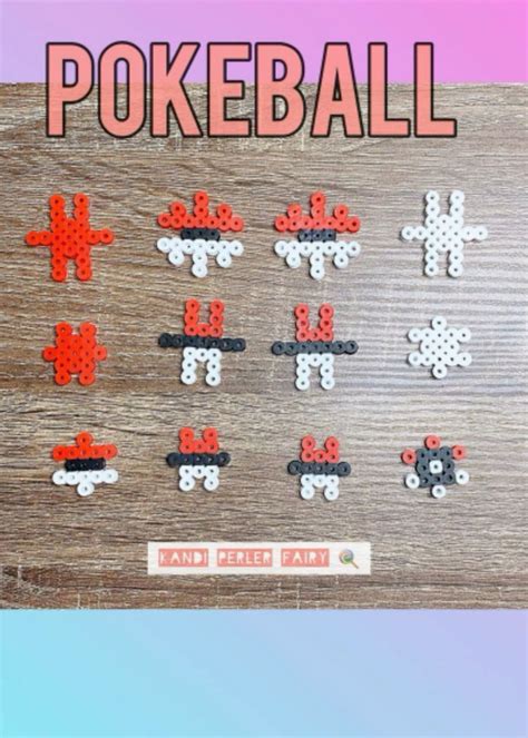 3d Perler Bead Pokeball