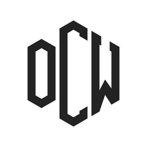 Premium Vector Ocw Logo Design Initial Letter Ocw Monogram Logo Using Hexagon Shape