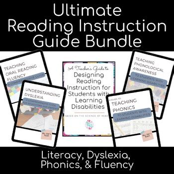 Ultimate Reading Instruction Guide Bundle Literacy Dyslexia Phonics