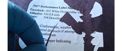 Destructible Labels Custom Destructible Security Labels