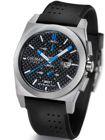 Locman Mens Stealth Chrono Watch Black 202crbskbk