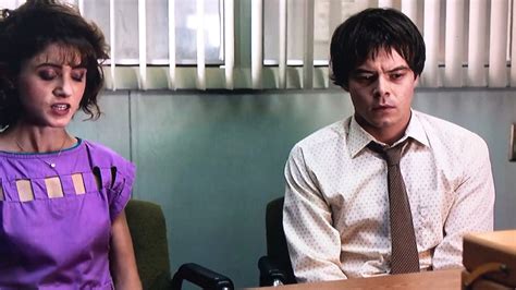 In Stranger Things S3 E4 Tom Kicks His Chair As The Camera Shifts Into
