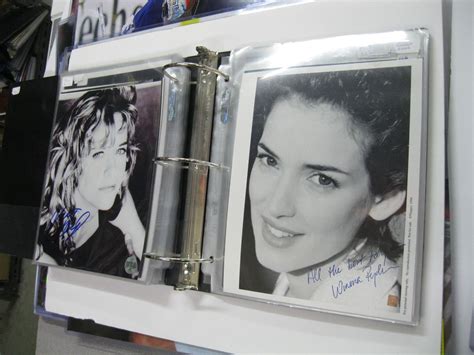 Binder Of Signed Actress Photos
