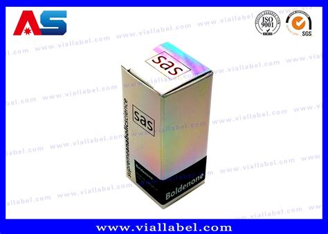 Boxes For Vials Holographic Small 10ml Vial Boxes Eco Friendly