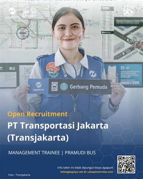 Lowongan Kerja Pt Transportasi Jakarta Transjakarta 1 Management Trainee 2 Pramudi Bus
