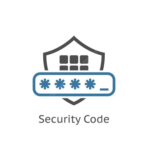 Security Code Icon Flat Design Information Sign Form Vector
