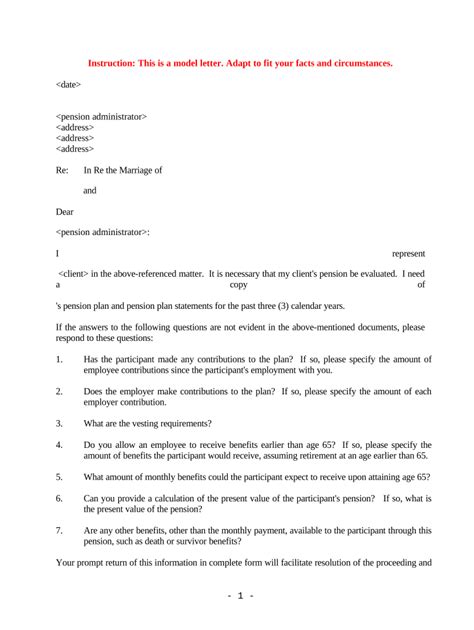 Pension Award Letter Example Fill Out And Sign Online Dochub