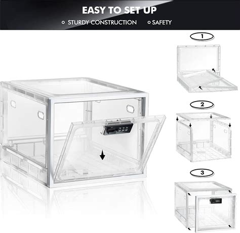 Yalikop Lockable Medicine Storage Box Safe Medication And Home Safety Organizer White Buy