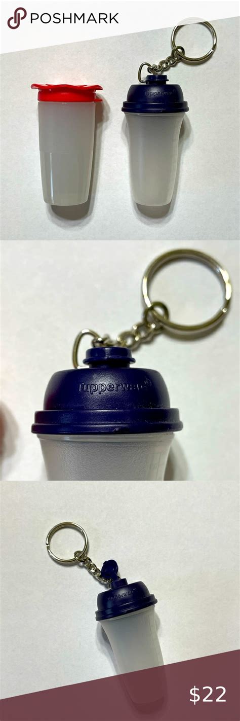 Tupperware Keychain Quick Shaker Bottle And Mini Salt And Pepper Shaker