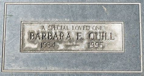 Barbara Elizabeth Stange Quill 1934 1995 Find A Grave Memorial