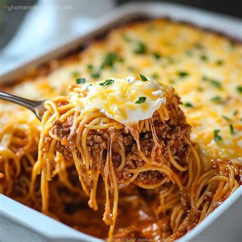 Million Dollar Spaghetti Casserole Recipe My Homemade Recipe