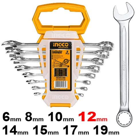 Spanner Set 6 19mm Ingco Hkspa1088 Toolsmart1