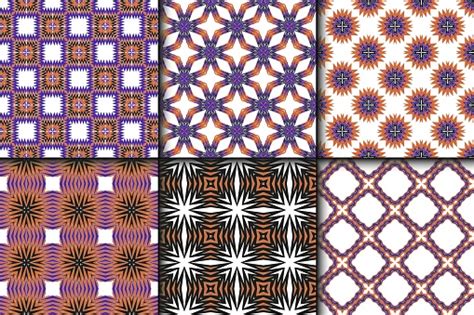 밝은 화려한 배경 또는 디지털 논문의 집합입니다 배경 막입니다 벡터 일러스트입니다 패션 벽지 디자인에 대 한 인쇄 추상적인 기하학적 스타일으로 완벽 한 패턴 디자인에 대한