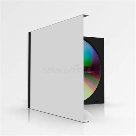 3d Rendering Of Disc Case With Disc Isolated On White Background Stock