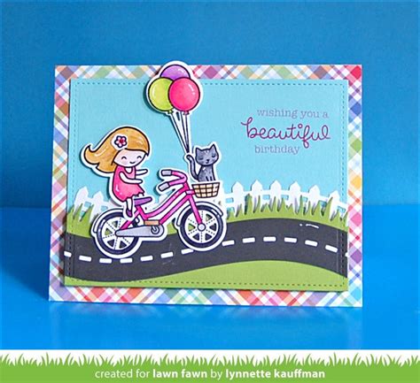 Grassy Hillside Borders Lawn Fawn