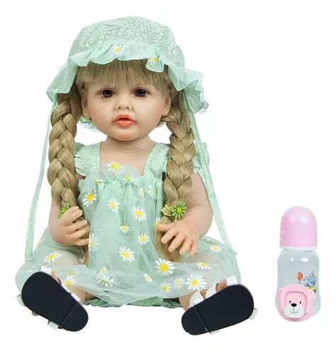 Bebe Reborn Menina Boneca 100 Silicone Luna Loira Full