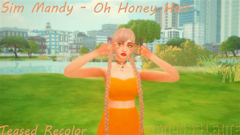 Recolor 4 Sim Mandy Oh Honey Hair Maxismatchccworld On Tumblr