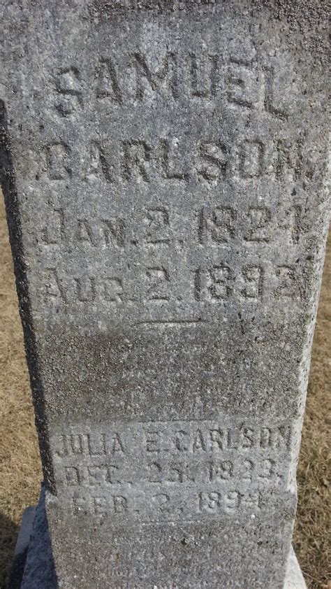 Julia Esther Sizer Carlson 1823 1894 Find A Grave Memorial
