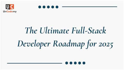 The Ultimate Full Stack Developer Roadmap For 2025pdf