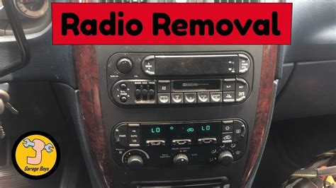 Chrysler Town And Country And Dodge Caravan Radio Removal Youtube