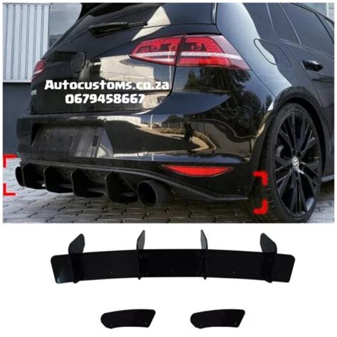 Vw Golf 7 Mk7 Gti Rear Add On Diffuser Auto Customs