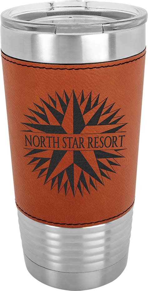 Personalized Rawhide Leatherette 20 Oz Polar Camel Tumbler Austin Tx