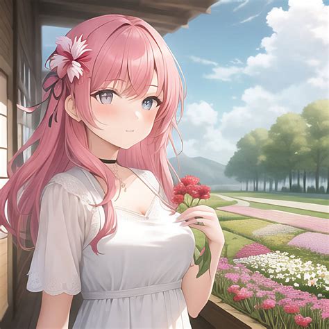 Girl With Pink Hair By Krzychumen On Deviantart