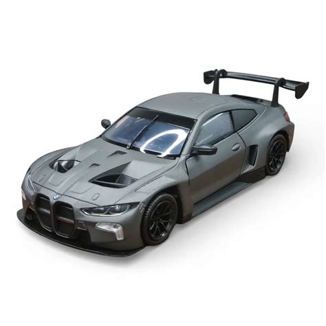 Motormax 124 Scale Bmw M4 Gt3 Diecast Scale Model Mat Grey Maya Toys