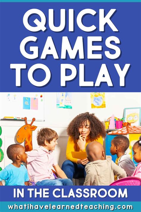 29 Quick Classroom Games No Prep 5 Minutes Or Less