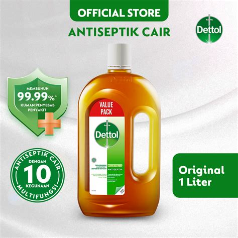Promo Dettol Cairan Antiseptik Anti Kuman Dan Bakteri [1l] Diskon 14