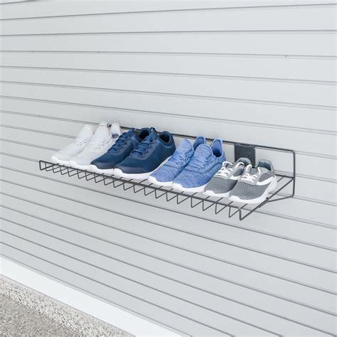 Angled Shoe Shelf Bay Garage